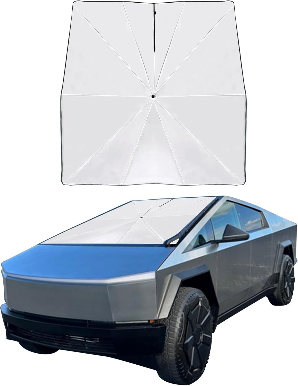 Windshield Sun Shade Umbrella for Cybertruck 2024 Upgrade