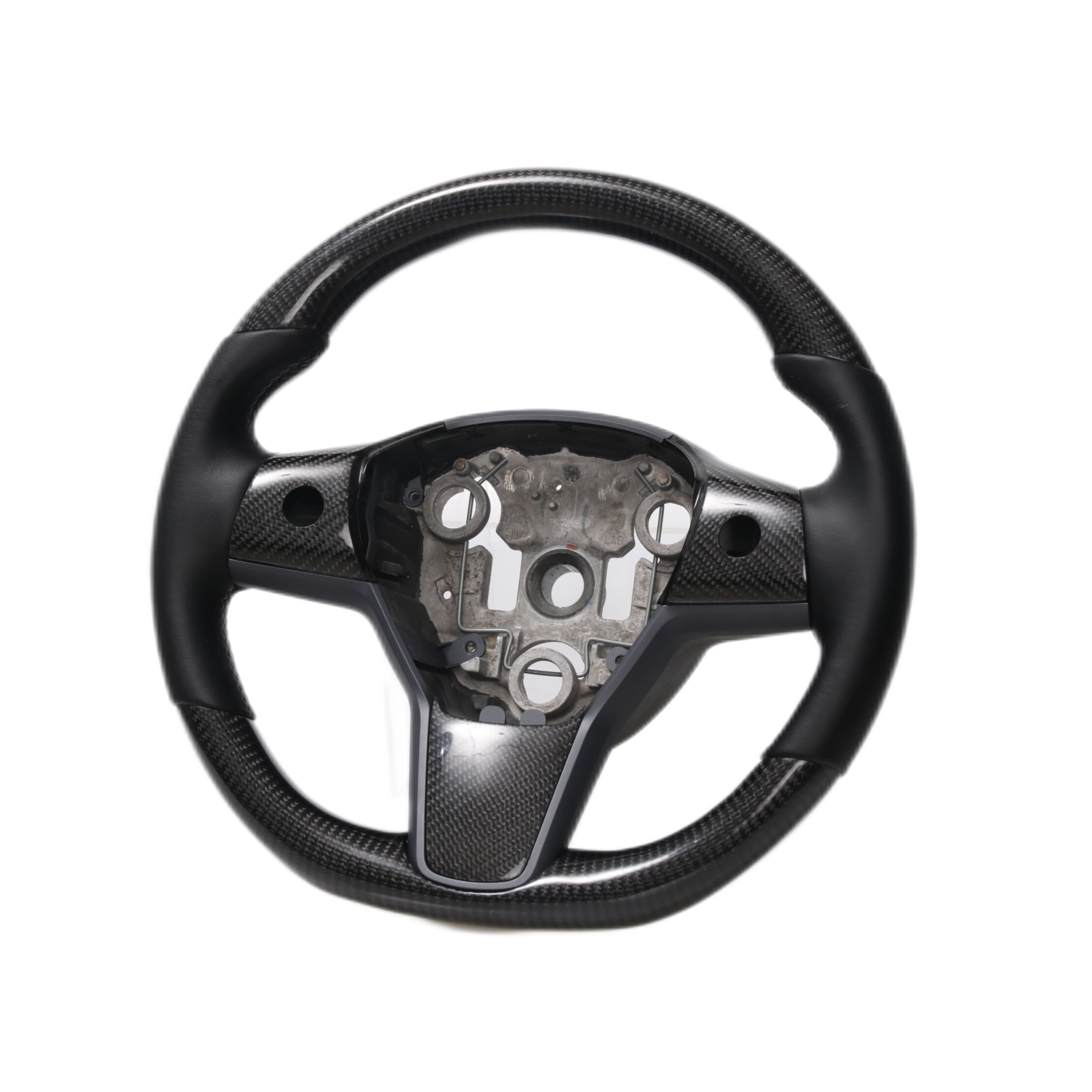 Model 3 / Y Round Carbon Fiber Steering wheel